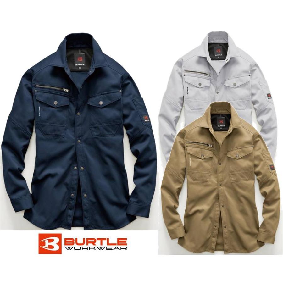 BURTLE バートル 8105 S〜5L 長袖シャツ 極厚 綿100% 秋冬 かんたん刺繍申し込み 作業服 作業着 溶接 : はたらくヒト支え隊 - 通販 - Yahoo!ショッピング