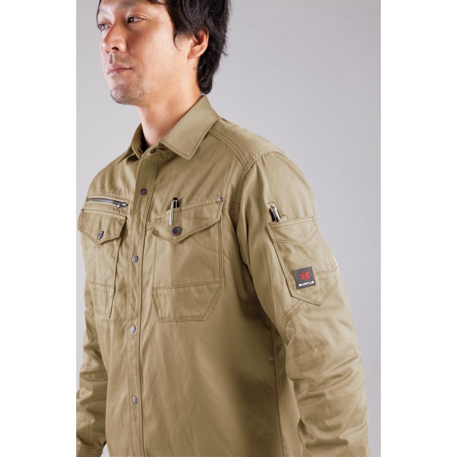 BURTLE バートル 8105 S〜5L 長袖シャツ 極厚 綿100% 秋冬 かんたん刺繍申し込み 作業服 作業着 溶接 : はたらくヒト支え隊 - 通販 - Yahoo!ショッピング