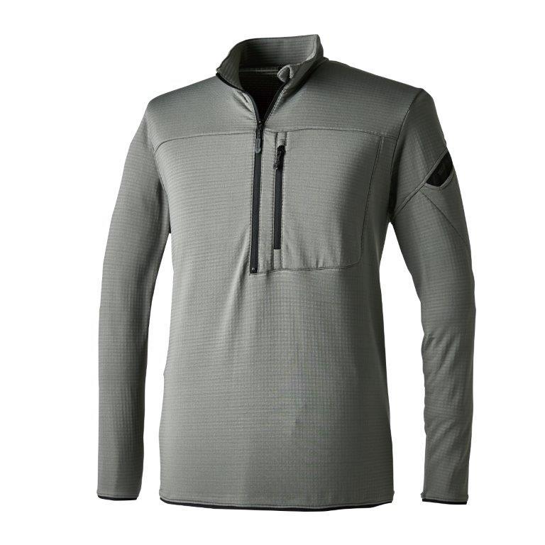 TS DESIGN 【送料無料】TS 保温 裏起毛 ハーフジップ ロングスリーブ Tシャツ 秋冬 85251 SS〜6L TSDESIGN tsデザイン 防寒 長袖 シャツ 作業服 作業着 ...