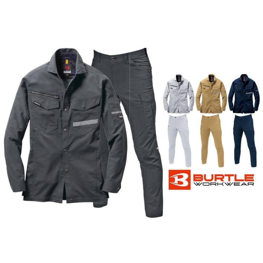 BURTLE バートル 9095 SS〜5L 長袖シャツ春夏 かんたん刺繍申込み 反射材付き 9085後継品 かっこいい : はたらくヒト支え隊 - 通販 - Yahoo!ショッピング