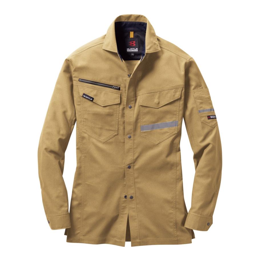 BURTLE バートル 9095 SS〜5L 長袖シャツ春夏 かんたん刺繍申込み 反射材付き 9085後継品 かっこいい : はたらくヒト支え隊 - 通販 - Yahoo!ショッピング