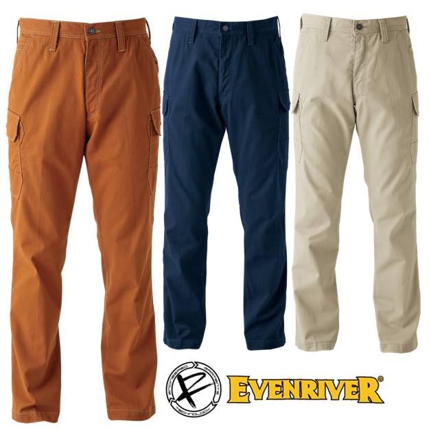 EVENRIVER（イーブンリバー） 【送料無料】EVENRIVER 厚地 綿100% カーゴパンツ 難燃 溶接 SR7002 かんたんすそ上げ申込み 76~110 作業ズボン 作業服 作業着 ...