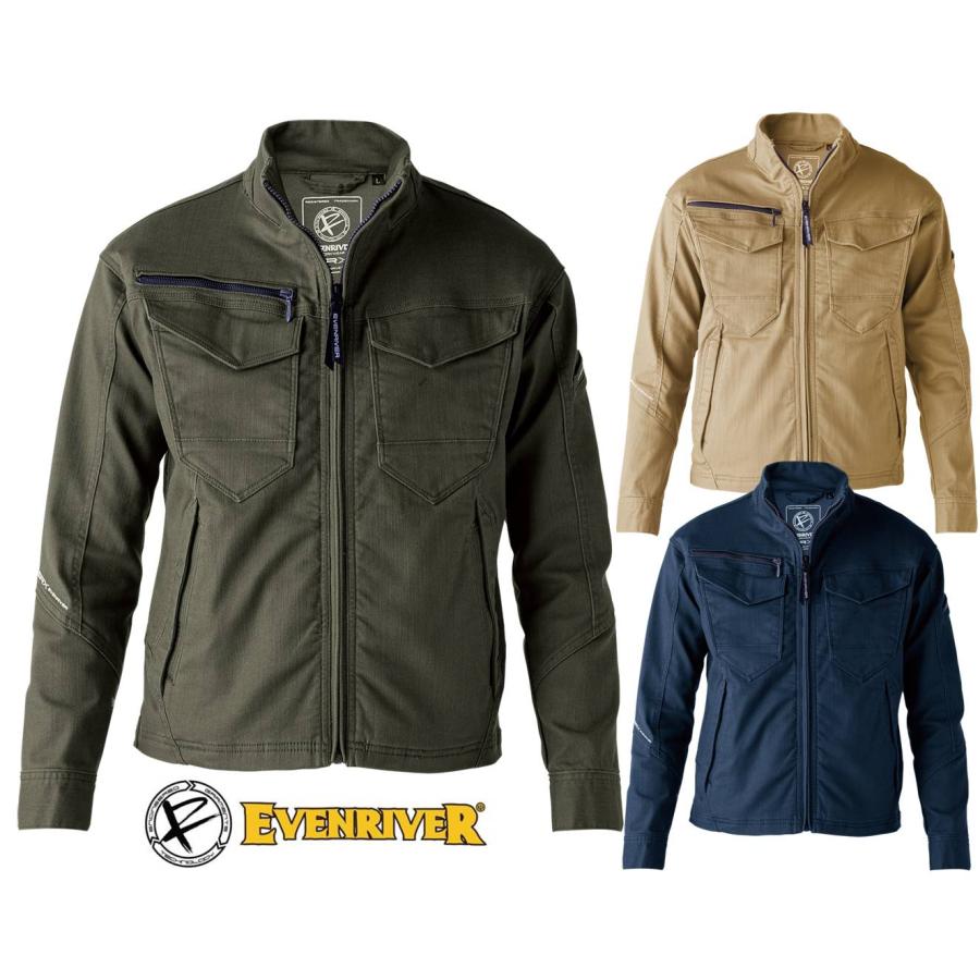 EVENRIVER（イーブンリバー） 【送料無料】EVENRIVER ウルトラストレッチ ブルゾン 秋冬 ジャケット US1507 かんたん刺繍申込 S~5L 作業服 作業着 ジャンパー ...