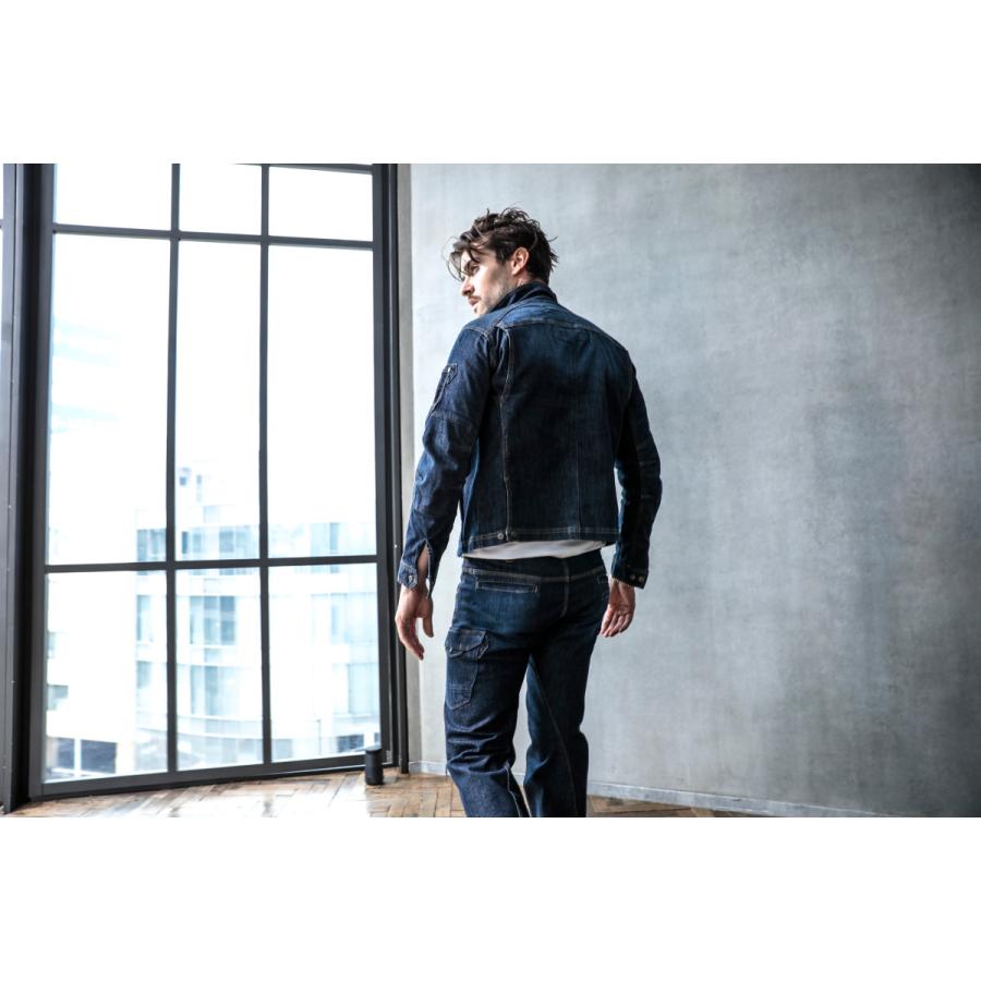 EVENRIVER イーブンリバー USD307 ストレッチ デニム S~5L ブルゾン ジャケット かんたん刺繍申込み 作業服 作業着 秋冬向き ブラスト かっこいい :USD307 ...