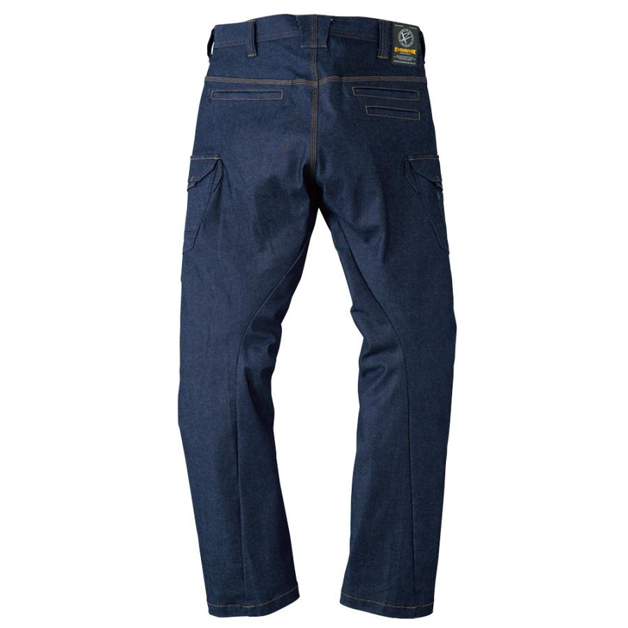 EVENRIVER イーブンリバー USD407+USD402 ストレッチ デニム 上下セット S~5L ブルゾン カーゴパンツ かんたん刺繍申込 作業服 作業着 秋冬 ジャケット ...