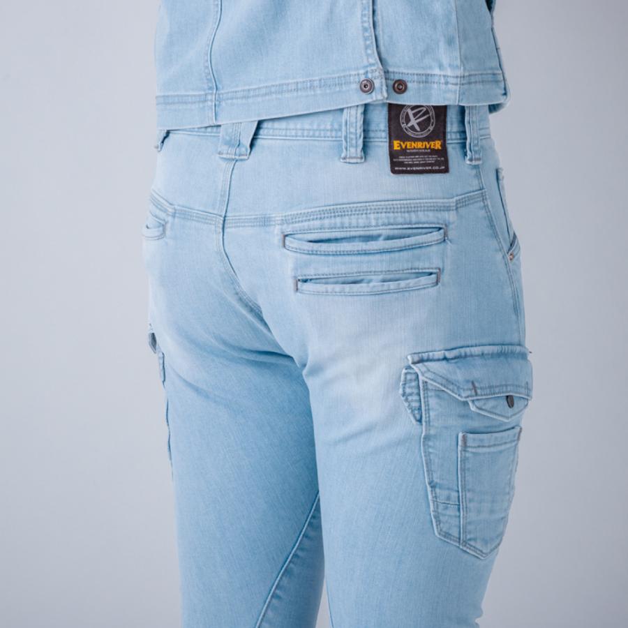 EVENRIVER イーブンリバー USD702 ストレッチ デニム S~5L カーゴパンツ かんたんすそ上げ申込み 作業服 作業着 秋冬向き 作業ズボン かっこいい : はたらくヒト支え隊 ...