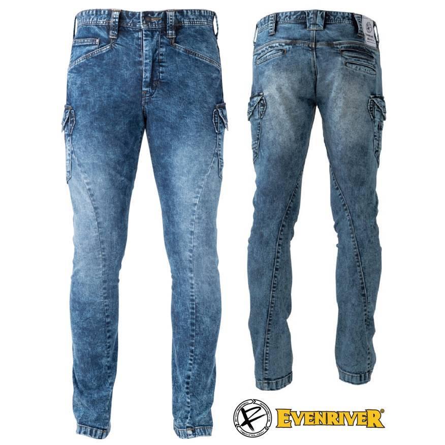 EVENRIVER 【送料無料】EVENRIVER イーブンリバー USD802 ストレッチ デニム S~5L カーゴパンツ かんたんすそ上げ申込み 作業服 作業着 秋冬向き 作業ズボン ...