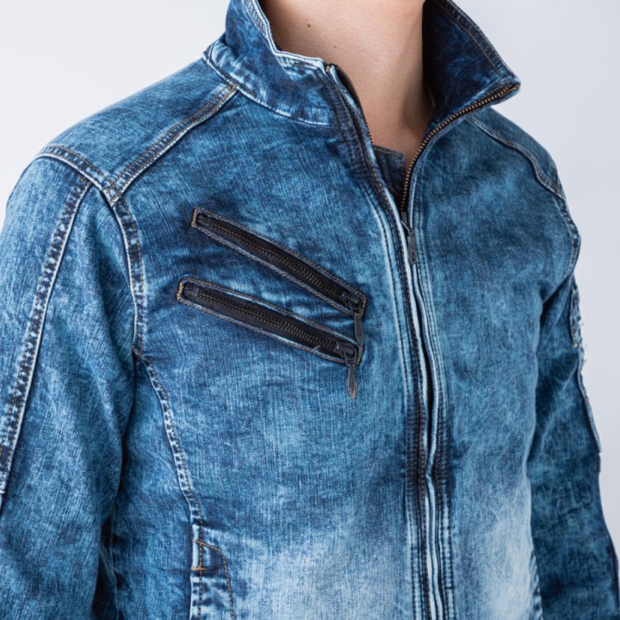 EVENRIVER（イーブンリバー） USD807 ストレッチ デニム S~5L ブルゾン ジャケット ジャンパー かんたん刺繍申込み 作業服 作業着 秋冬向き かっこいい : はたらくヒト ...