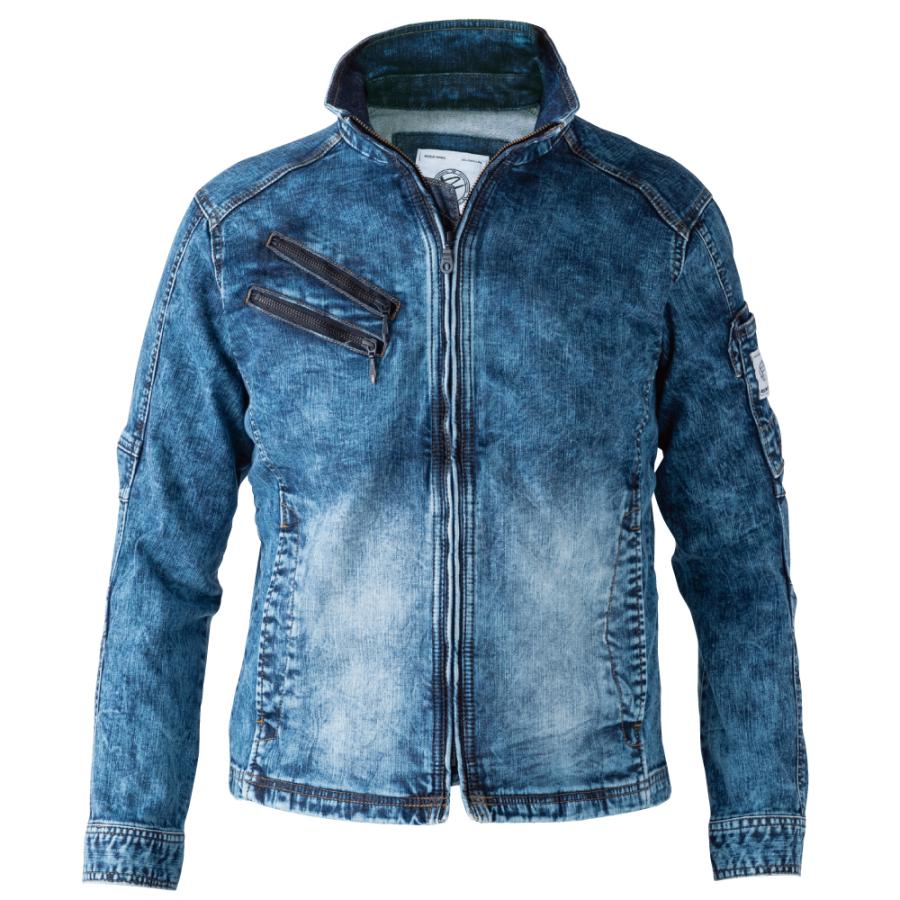 EVENRIVER イーブンリバー USD807+USD802 ストレッチ デニム 上下セット S~5L ブルゾン カーゴパンツ かんたん刺繍申込み 作業服 作業着 秋冬向き ...