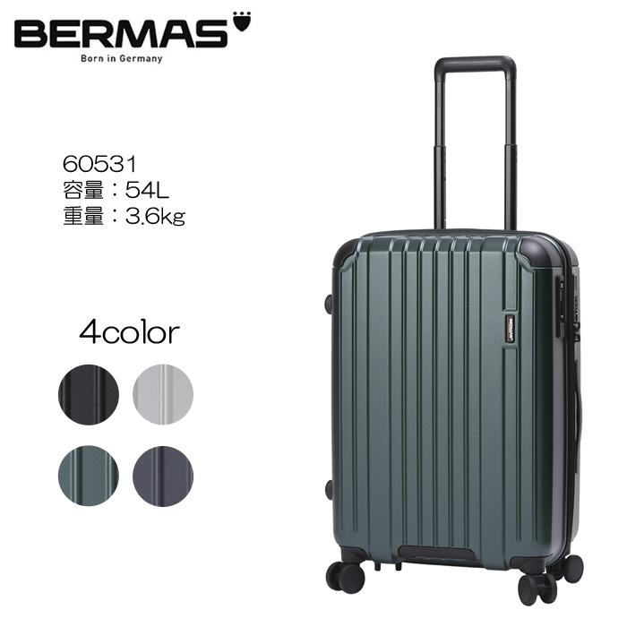 HERITAGE（BERMAS） BERMAS HERITAGEII No.60531 スーツケース ファスナータイプ58c 容量：約54L 3〜4泊 : バッグハウス マスヤ - 通販 ...