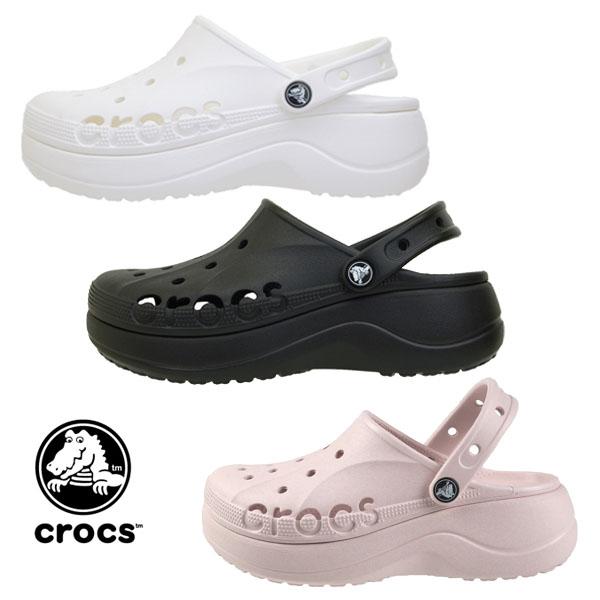 crocs クロックス BAYA PLATFORM CLOG 208186 バヤ プラットフォーム クロッグ 厚底 001 100 6PI ...