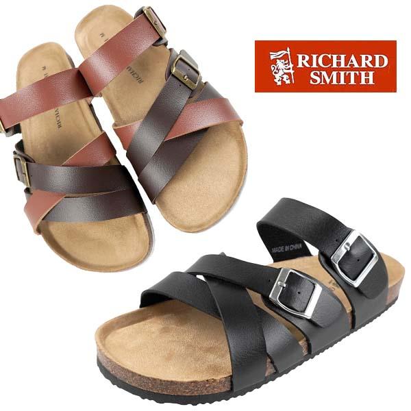 RICHARD SMITH リチャードスミス 7951 コンフォートサンダル クロスベルト スライドサンダル メンズ カジュアル シンプル アウトドア おしゃれ : 靴のクリックマーケット ...
