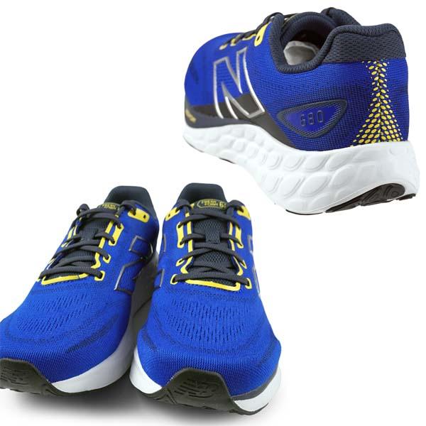 New Balance ニューバランス Fresh Foam 680 v8 EE フィットネス ランニング M680 RB8 軽量 ウォーキング スニーカー 青 シンプル メンズ 送料無料 ...