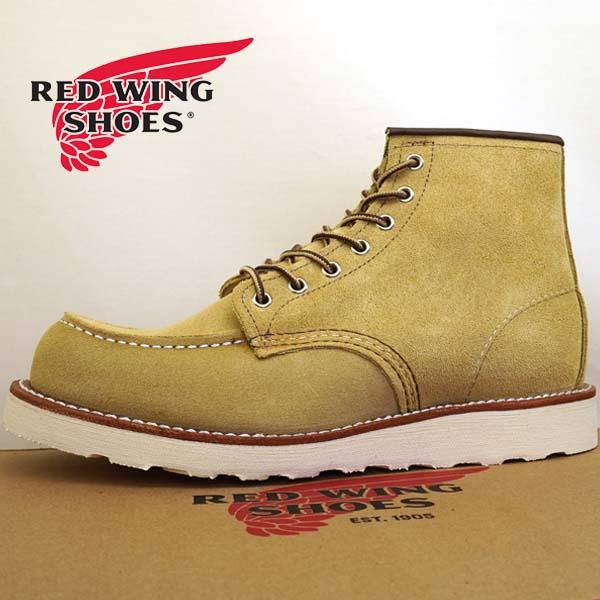 RED WING SHOES レッドウィング Classic Work/6 Moc-Toe 8833 ベージュスエード クラシックワーク 6 ...