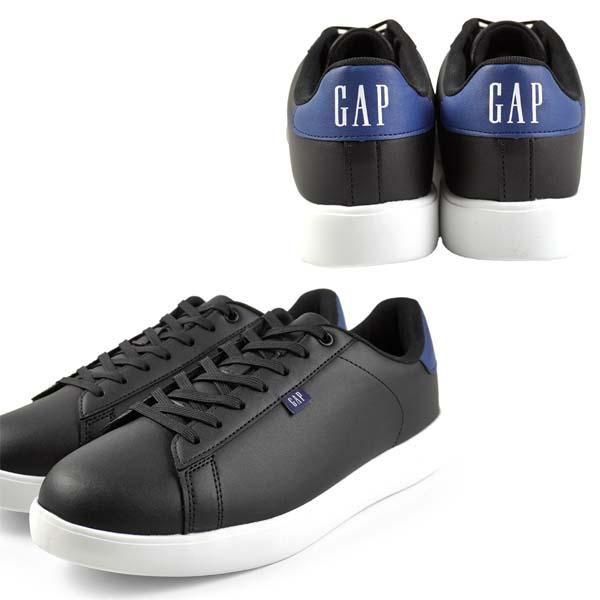 ギャップ GAP コートスニーカー GPU12401 合成皮革 ベージュ 黒 白 軽量 ユニセックスモデル カジュアル スポーティ シンプル レディース/メンズ 送料無料 ...