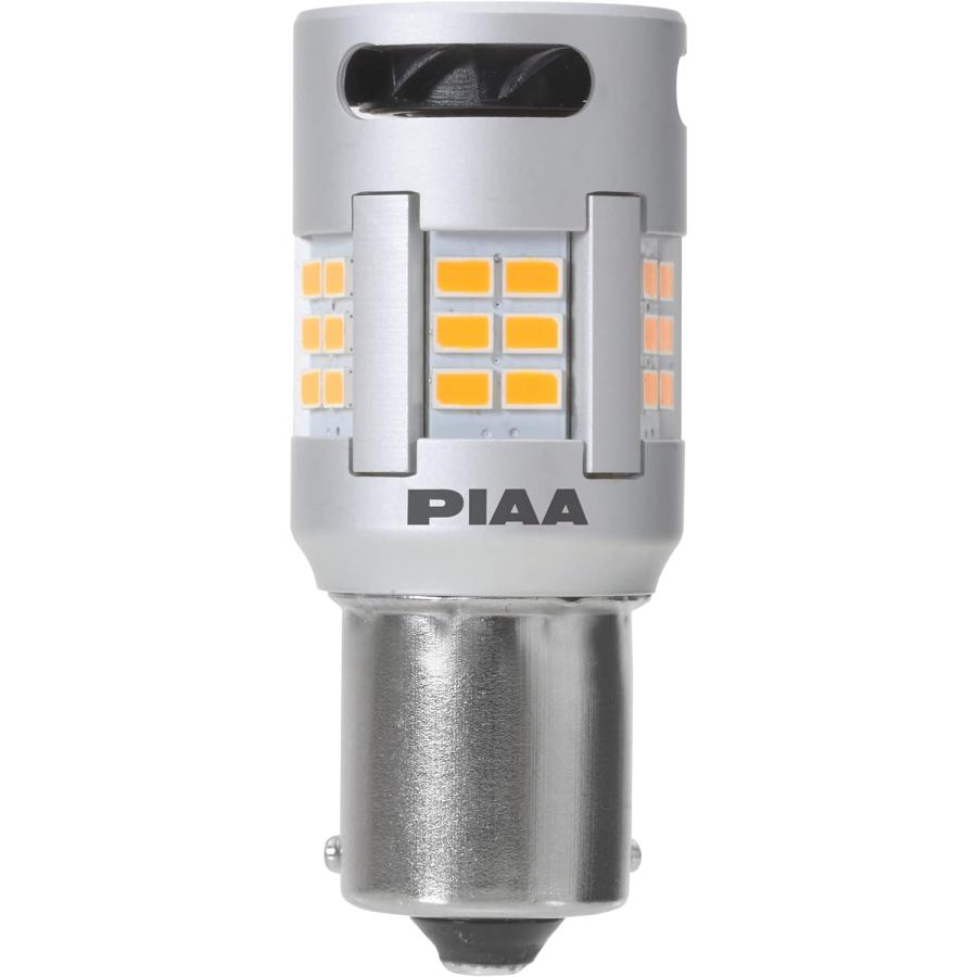 PIAA LED バルブ S25シングル アンバー（オレンジ） ウインカー 1100lm 抵抗不要 簡単取り付け 2ヶセット LEW104 :PIAA-LED-S25-AM-LEW104x2 ...
