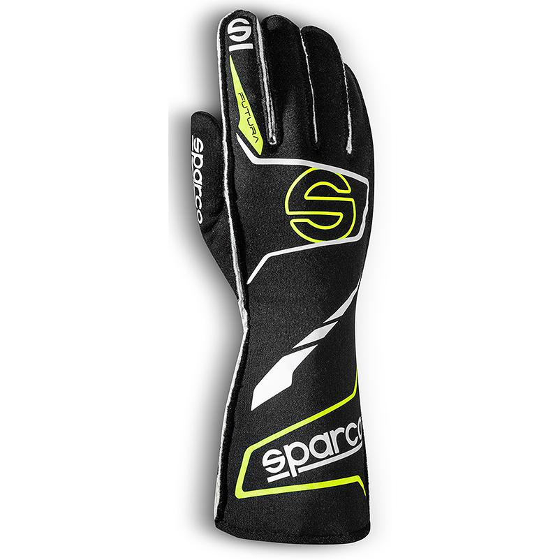 SPARCO（スパルコ） レーシンググローブ FUTURA ブラック（イエローライン） Lサイズ FIA：8856-2018 : sparco-glove-futura-nrgf-11 ...