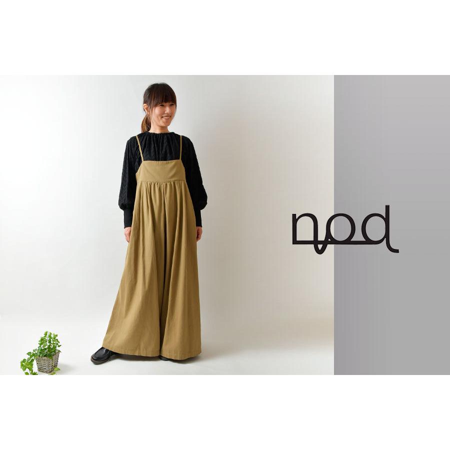 SALE 40%OFF nod ノッド キャミ サロペット ワイド パンツ(n5170)レディース 秋 冬 ナチュラル 服 シンプル おしゃれ ...