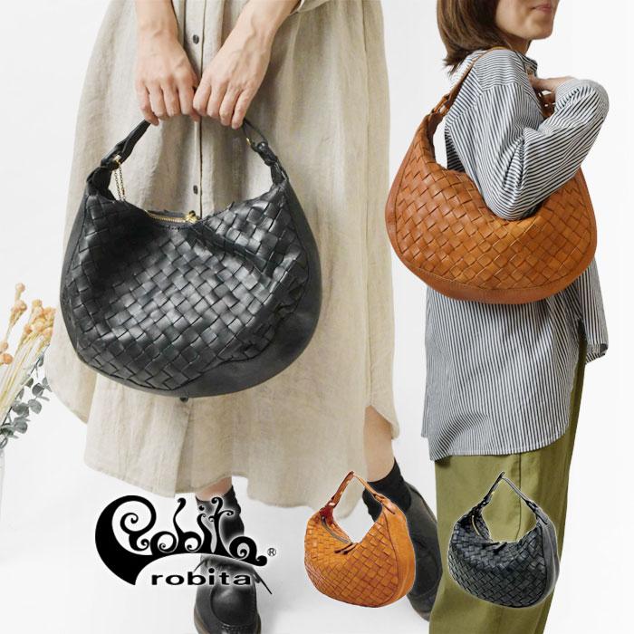 robita バッグ レディース ロビタ ロビータ バイヤスメッシュ ラウンドバッグ AN-261 正規取扱店 バック かばん 鞄 本革 牛革 ...