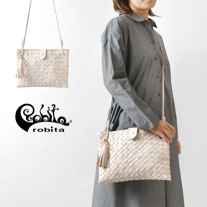 robita バッグ レディース ロビタ ロビータ バイヤス メッシュ レザー ショルダーバッグ STA-246 正規取扱店 バック かばん 鞄 本革 牛革 肩掛け 斜め掛け ...