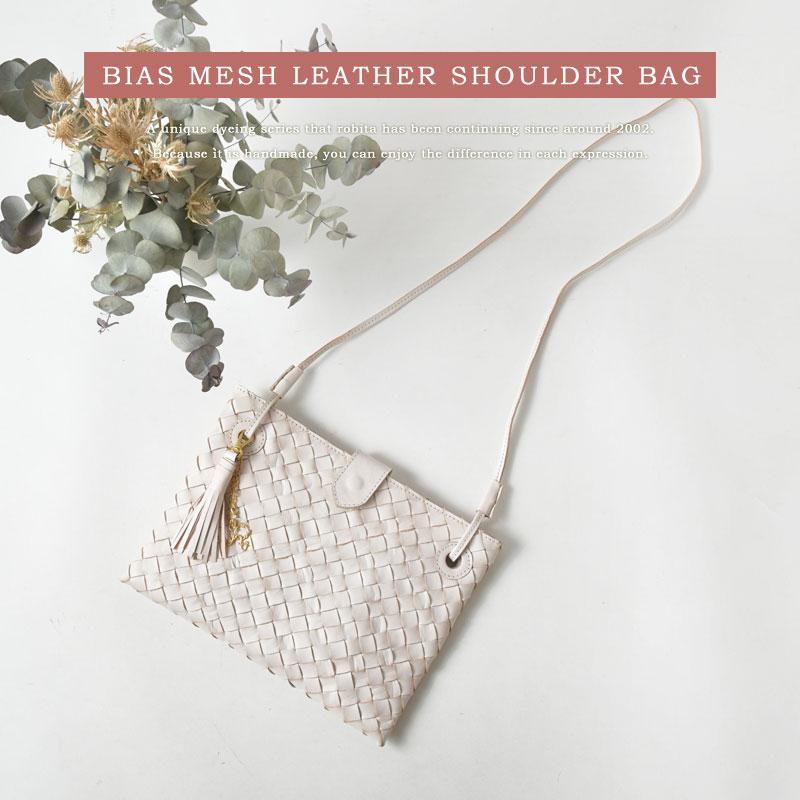バッグ レディース robita ロビタ ロビータ バイヤス メッシュ レザー ショルダーバッグ STA-246 正規取扱店 バック かばん 鞄 本革 牛革 肩掛け 斜め掛け :robita ...