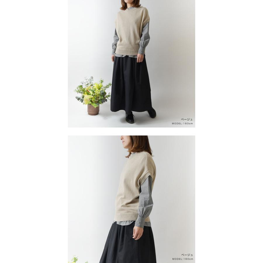 10%OFFクーポン ベスト slone square スロンスクエア コットン リネン ポンチョ 33049 レディース 長袖 カジュアル ...