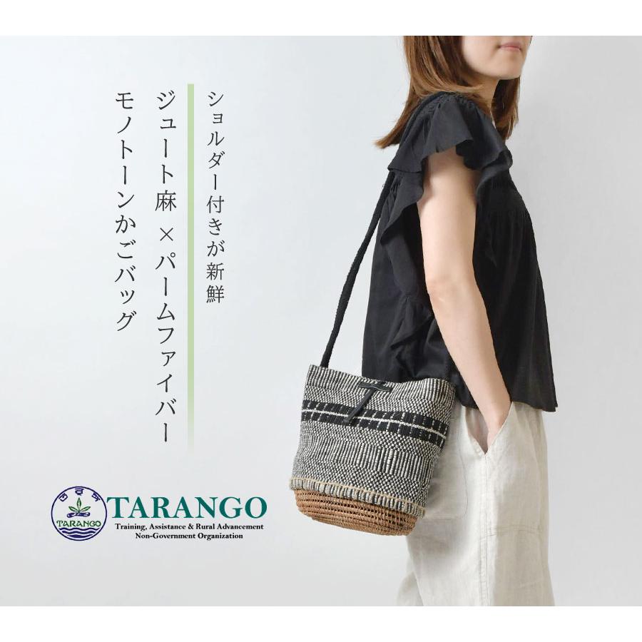 TARANGO 10%OFFクーポン バッグ レディース タランゴ ジュート麻 × パームファイバー切替 ショルダーバッグ JLB216 正規 ...