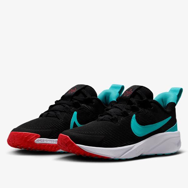NIKE ナイキ スターランナー 4 DX7614-009 キッズシューズ ブラック/ブライトクリムゾン : マツバラスポーツ ネットQ ...