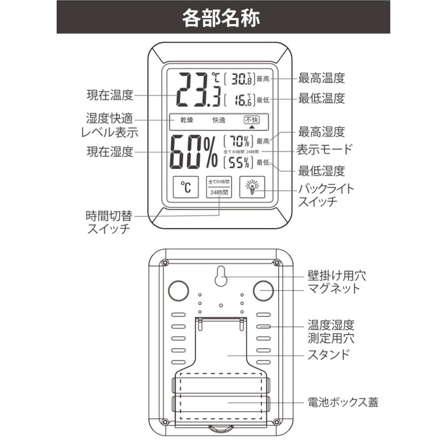 話題の品 熱中乾燥指数計 デジタル温湿度計 HIRO HDL-0006 熱中症 対策 熱中症測定器 温湿度計 測定器 熱中症指数計 熱中症計測器 測定機 : マツカメショッピング - 通販 ...
