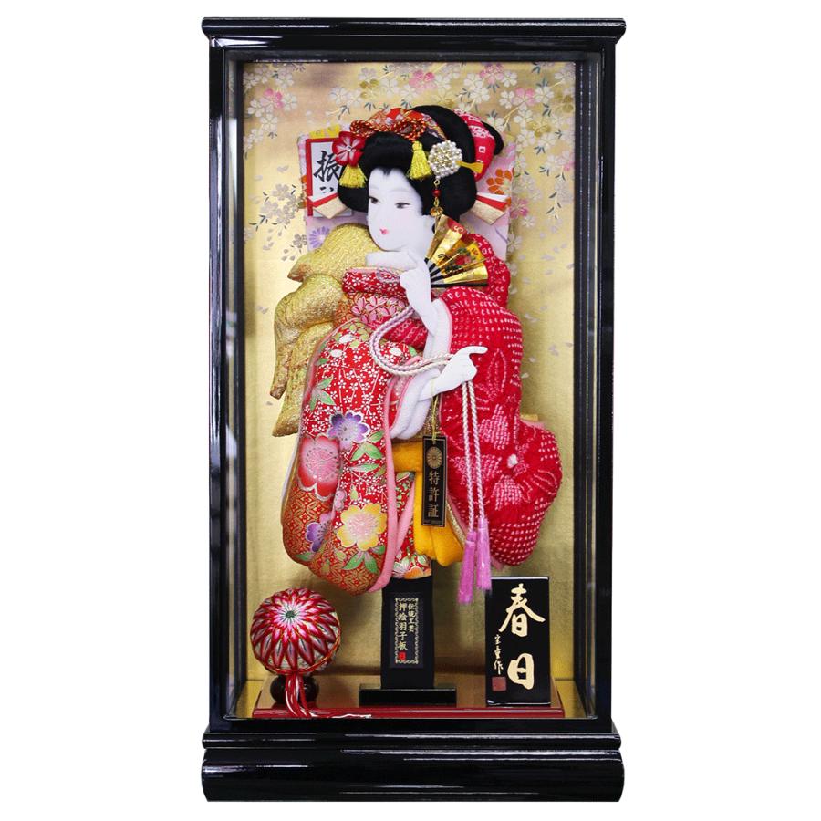 宝童作 羽子板 お祝い おしゃれ 初正月 コンパクト 15号 春日 羽子板ケース 名前札付き : 人形の松川 - 通販 - Yahoo!ショッピング