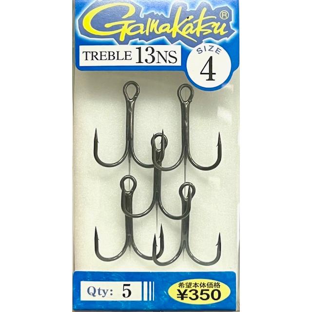 Gamakatsu （クリックポスト発送）がまかつ トレブル13NS ブラック 4 / TREBLE19 : 松本釣具店Yahoo!店 - 通販 - Yahoo!ショッピング