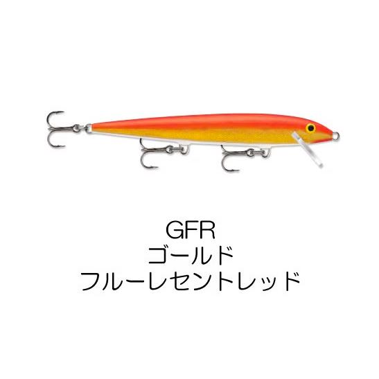 ラパラ F18 GFR(ゴールドフルーレセントレッド) / Rapala : rpl-f18-gfr : 松本釣具店Yahoo!店 - 通販 - Yahoo!ショッピング