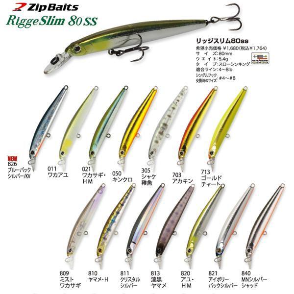 Zip Baits Rigge Slim ジップベイツ リッジ スリム 80SS : 松本釣具店Yahoo!店 - 通販 - Yahoo!ショッピング