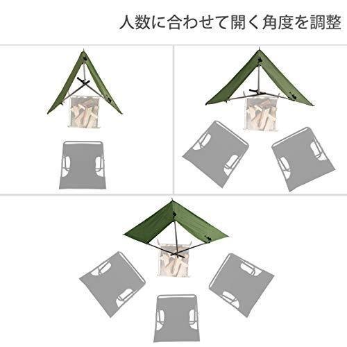 DOD(ディーオーディー) タキビノムコウ 幅調整可能な ティピー型 ウィンドスクリーン WS3-786-BKブラック (約)w135×d67 : chie store - 通販 ...