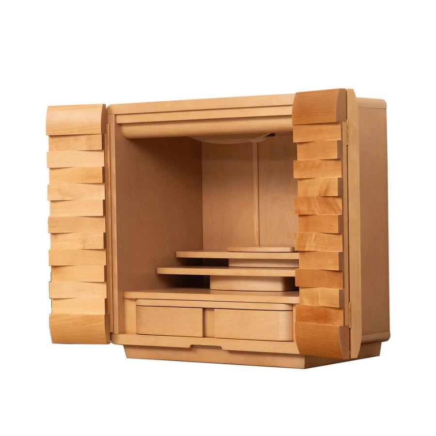 モダン仏壇 上置型 17号 YA100298 シルバーチェリー製 ワイドタイプ 幅広 高51.5cm×巾49.0cm×奥行32.5cm : 仏壇・仏具の窓口 - 通販 - Yahoo!ショッピング