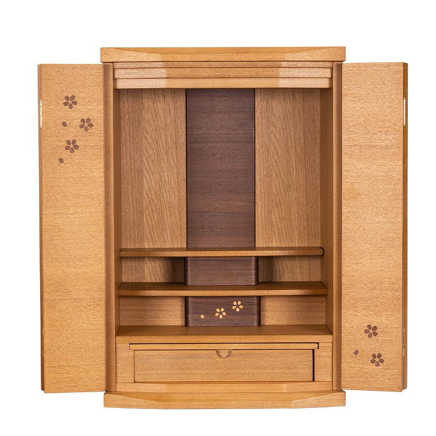 モダン仏壇 上置型 25号 YA100312 高76.0cm×巾51.5cm×奥行43.0cm ニレ製 : 仏壇・仏具の窓口 - 通販 - Yahoo!ショッピング