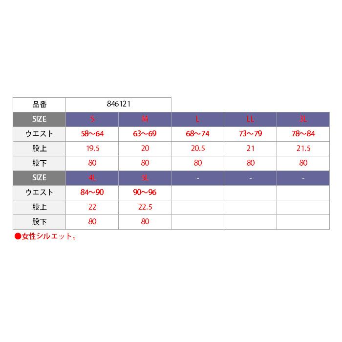 TS DESIGN 藤和 作業服 846121 ストレッチ タフ レディース パンツ オールシーズン 4L 〜 5L | 軽量 高強度 撥水 ...