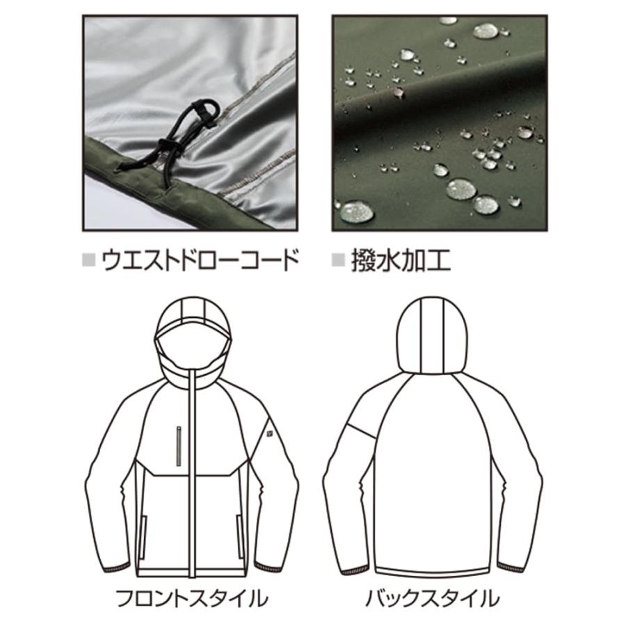 BURTLE バートル 軽防寒 480 フーディジャケット 秋冬 S〜XL | アウター ジャンバー ジャケット アウトドア 撥水 防風 男女兼用 軽量 クレイジーストレッチ ...