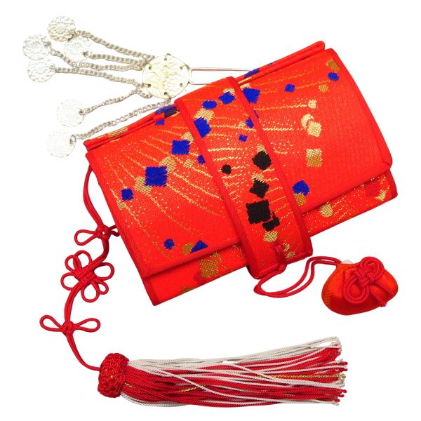 爆買 箱せこ 筥迫 はこせこ 単品【あられ紋様・朱赤】七五三 女の子【ゆうパケット送料無料】 : 祭屋 そなみ呉服店 - 通販 - Yahoo ...