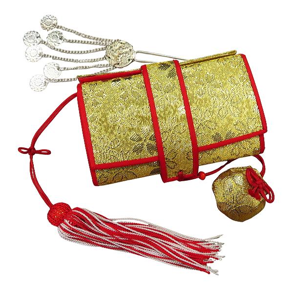 箱せこ 筥迫 はこせこ 単品【小桜・金色】七五三 女の子【ゆうパケット送料無料】 : 祭屋 そなみ呉服店 - 通販 - Yahoo!ショッピング