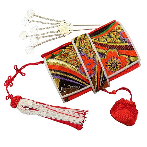 箱せこ 筥迫 はこせこ 単品【桜・朱赤】七五三 女の子【ゆうパケット送料無料】 : 祭屋 そなみ呉服店 - 通販 - Yahoo!ショッピング