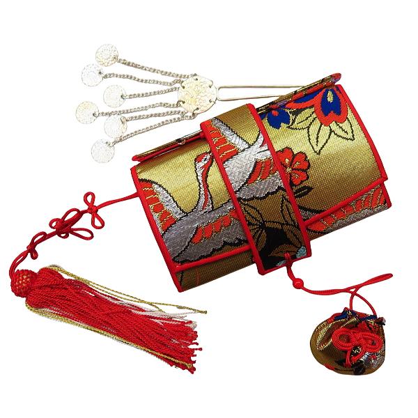 爆買 箱せこ 筥迫 はこせこ 単品【鶴と桜・金色】七五三 女の子【ゆうパケット送料無料】 : 祭屋 そなみ呉服店 - 通販 - Yahoo ...