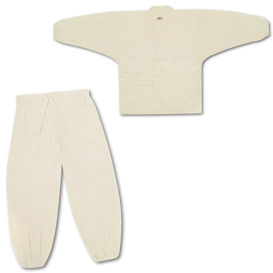 東京江戸一 作務衣上下セット さむ上下 ＃100麻混 クリーム 特大 : 祭り用品専門店 祭すみたや - 通販 - Yahoo!ショッピング