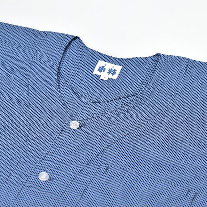 東京小粋 鯉口シャツ 浅葱刺子 小・中・大 : 祭り用品専門店 祭すみたや - 通販 - Yahoo!ショッピング