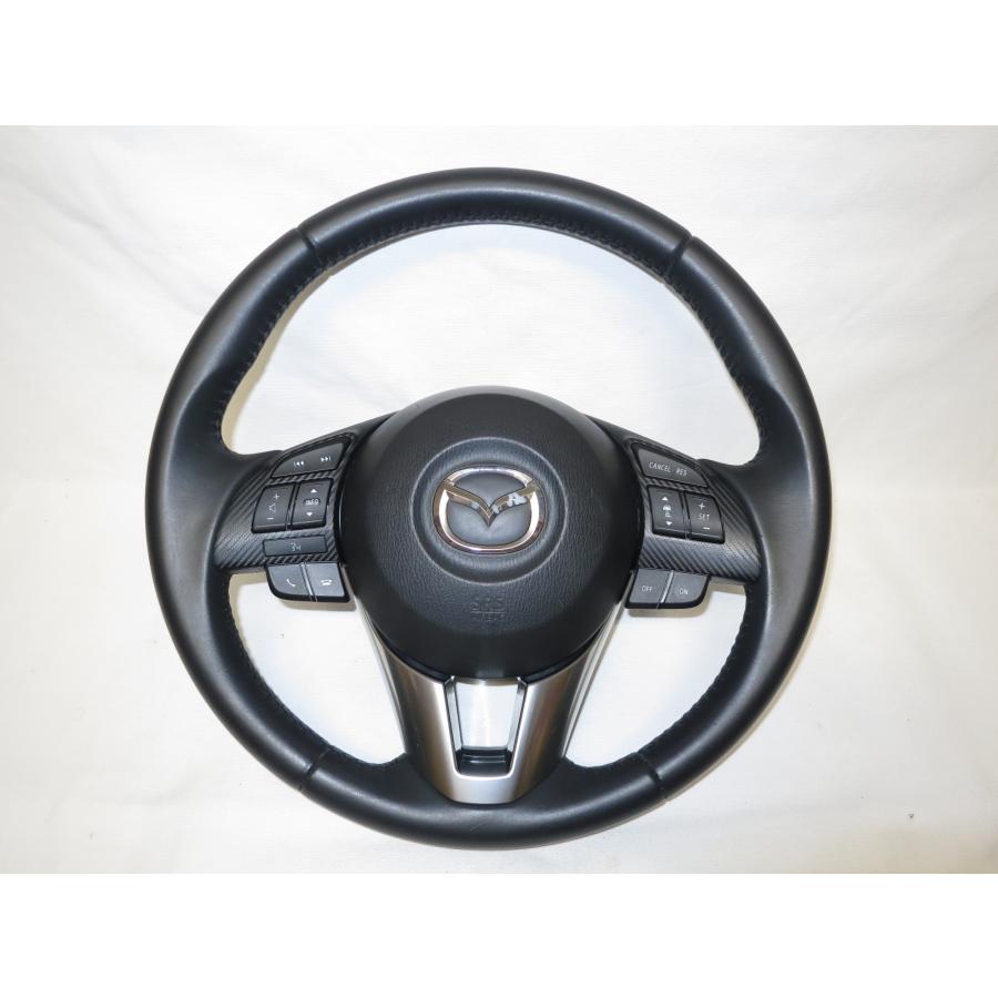 CX5 CX-5 KE2 前期 純正 革 ステアリング ハンドル エアバック エアーバック カバー CX-3 DK デミオ DJ 管理番号（W-ZIX15） : 松下自動車 ヤフーショッピング ...