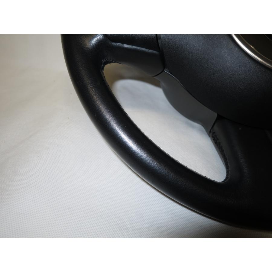 フィアット 500 312 純正 革 ステアリング ハンドル エアバック エアーバック 61924331 735452889 C383 6192 4050 C 管理番号（W-4323 ...