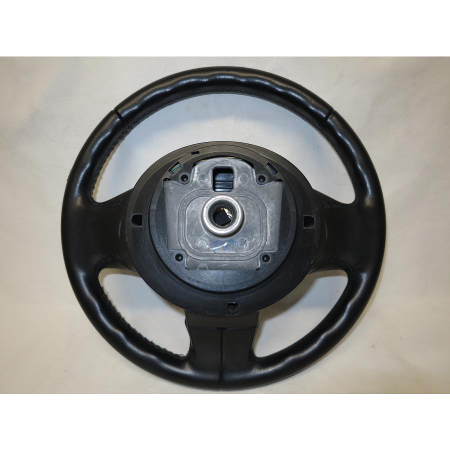 フィアット 500 312 純正 革 ステアリング ハンドル エアバック エアーバック 61924331 735452889 C383 6192 4050 C 管理番号（W-4323 ...