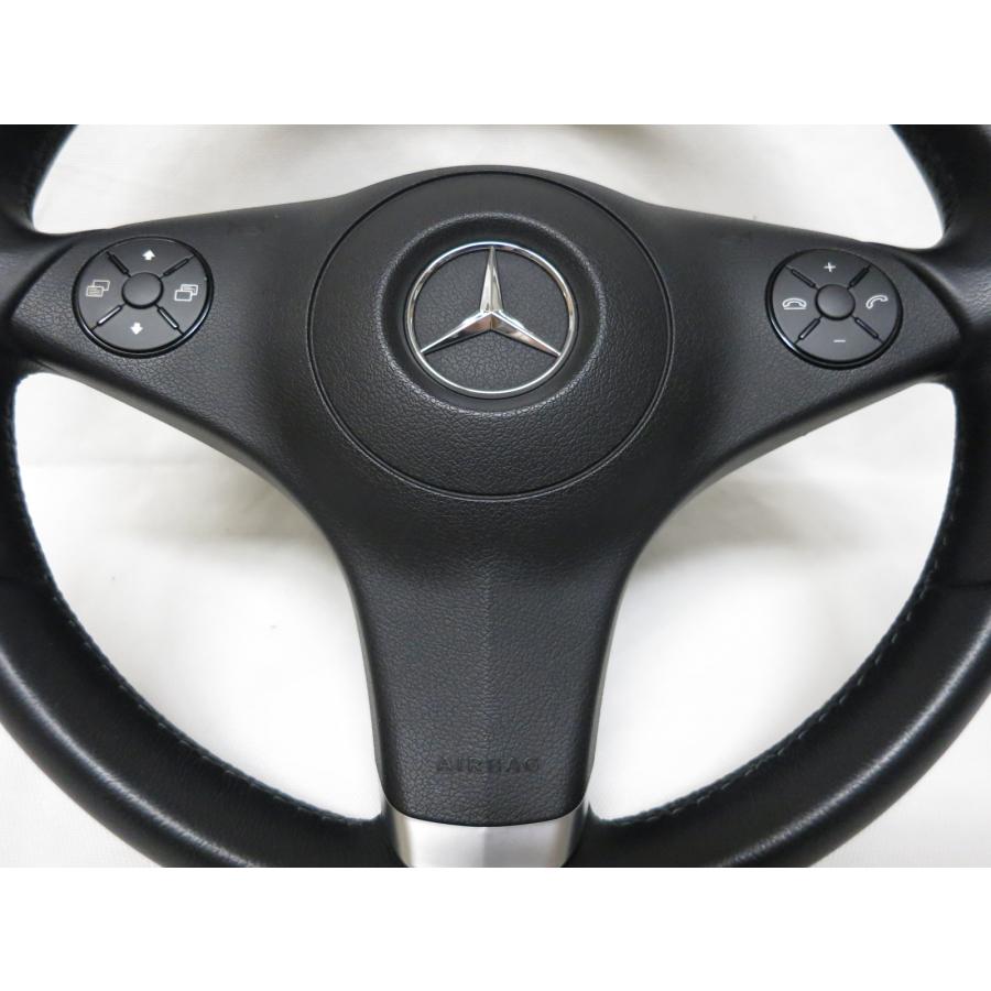 美品! R171 SLKクラス 純正 革 ステアリング 運転席 エアバック エアーバック カバー mats A230 860 11 02 管理 ...