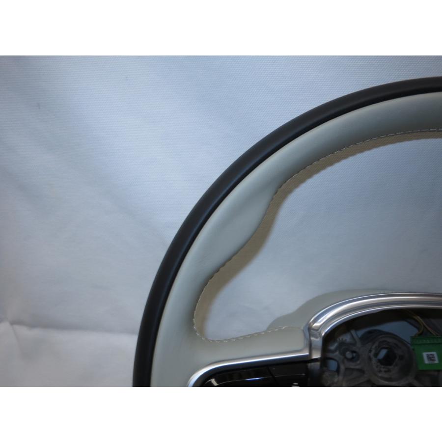 V90 ボルボ PD系 純正 ツートンコンビ 革 ステアリング ハンドル 31407814 S60 V60 XC60 S90 XC90 管理 ...