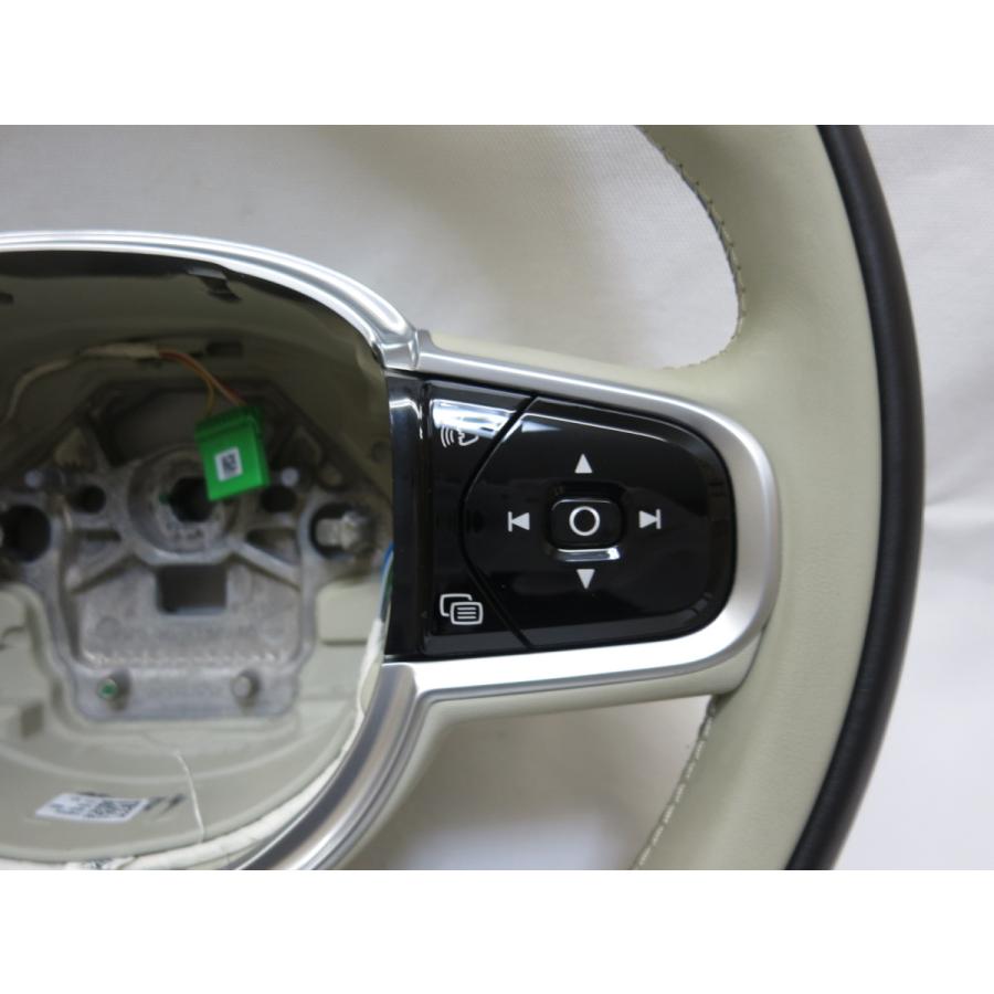 V90 ボルボ PD系 純正 ツートンコンビ 革 ステアリング ハンドル 31407814 S60 V60 XC60 S90 XC90 管理 ...